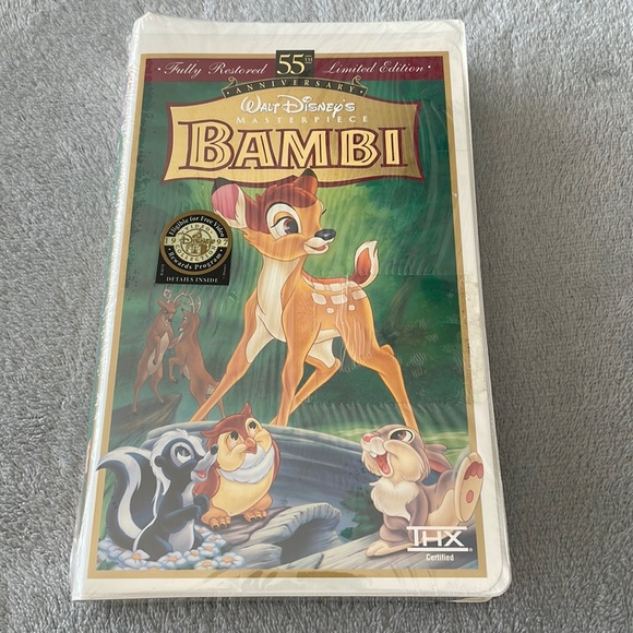 Disney | Media | Walt Disneys Bambi Vhs Fully Restored Limited Edition ...